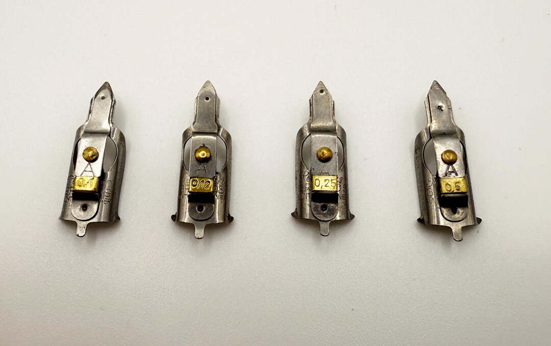 Pelikan Graphos Pen Nibs "a" Set of 4 - 0.1, 0.12, 0.25 & 0.5 for ...