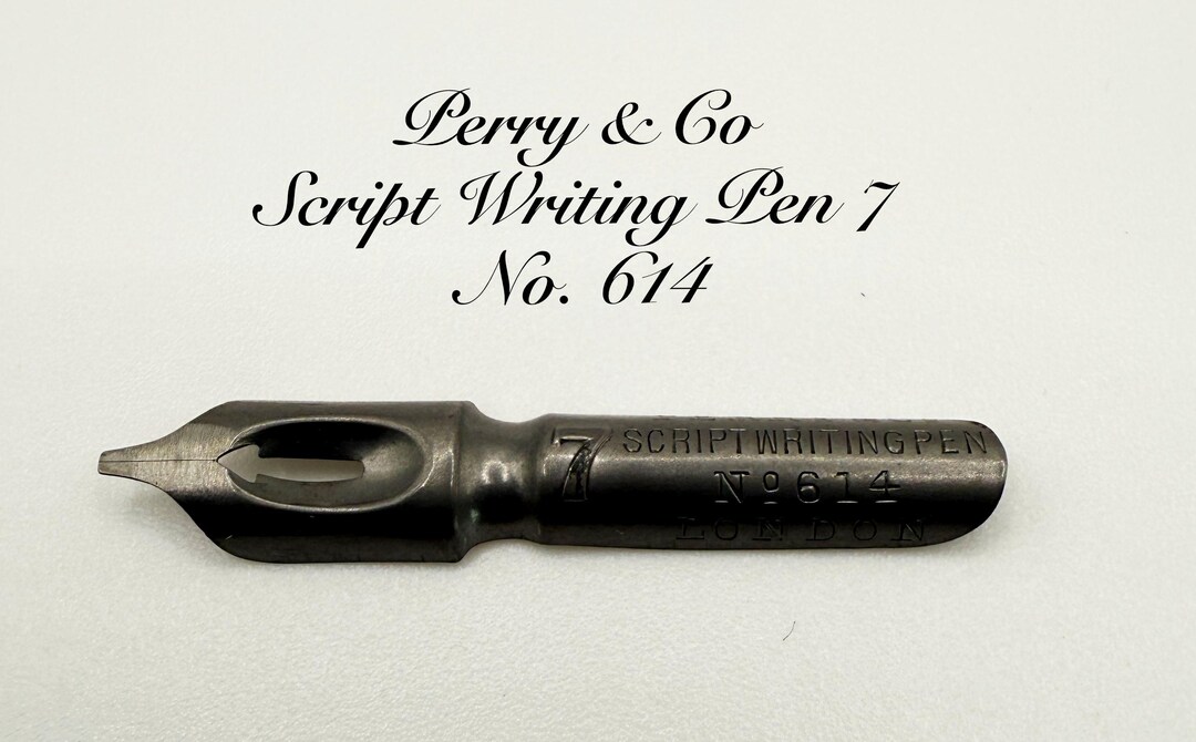 Perry & Co Script Writing Pen 7 Nib No.614. Vintage Limited Supply. - Etsy