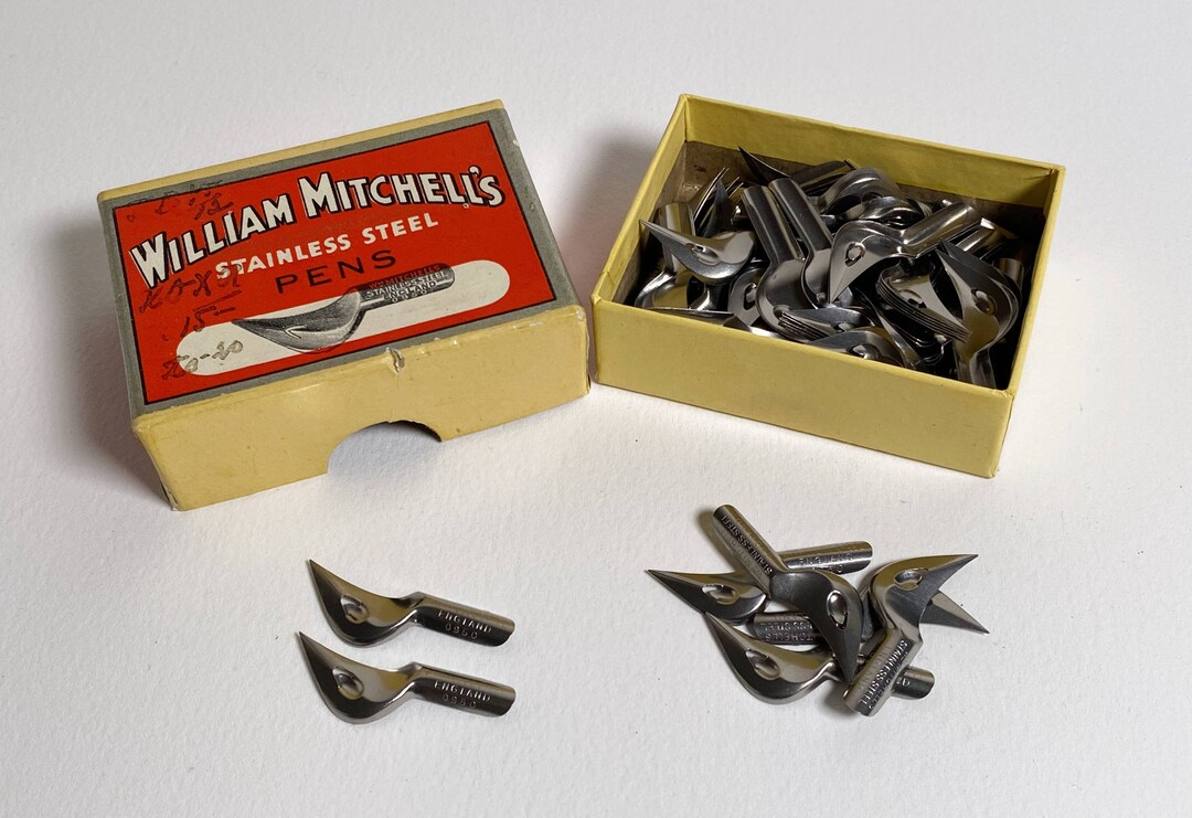 William Mitchell Stainless Steel Oblique Nib 0950 Extra Fine - Set of 2 ...