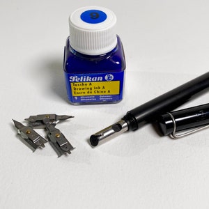 Pelikan Graphos Pen Nibs "o" Size 0.8 Round Nib for Round-ended Lines ...