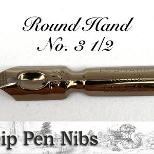 Leonardt Round Hand Square Cut Nibs No. 3, 3 1/2 & 4. Traditional ...