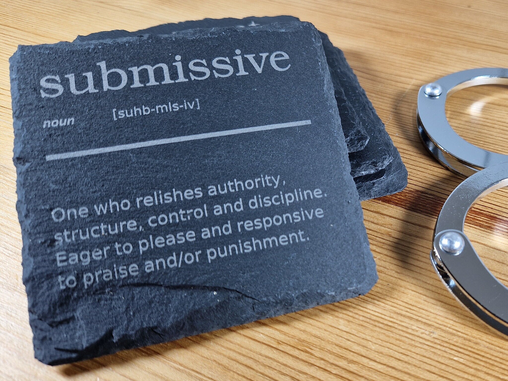 Dominant And Submissive Kinky Coasters Set Of 2 Ideal Bdsm T For