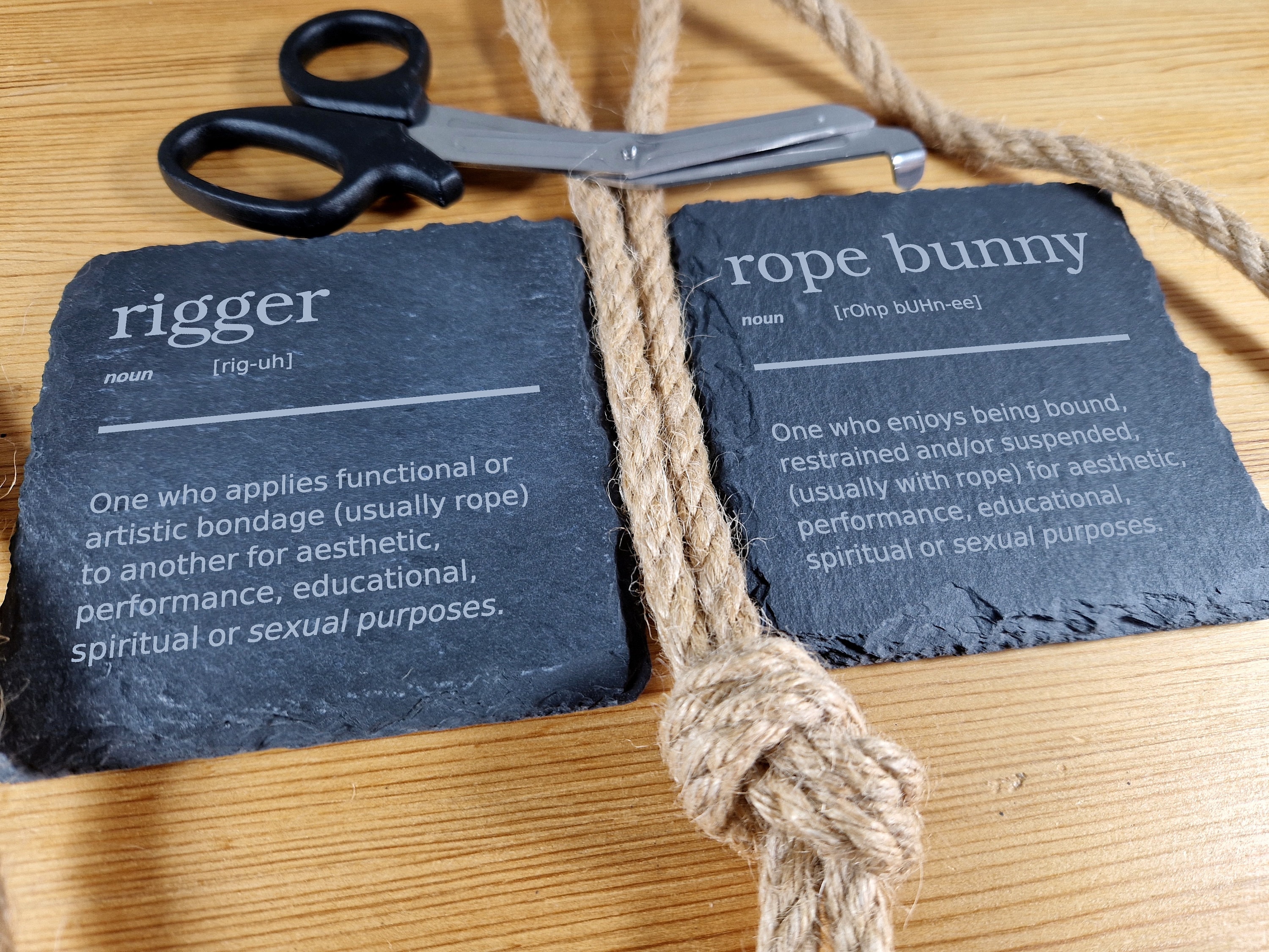 Shibari Rigger Coaster Slate Coaster Shibari Gift Ideal - Etsy