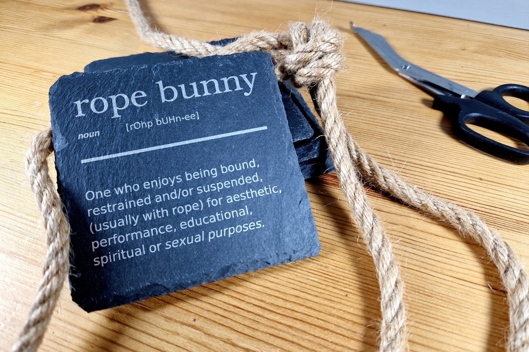 Rope Bunny Shibari Coaster Slate Coaster Shibari Gift, Kinky Birthday ...