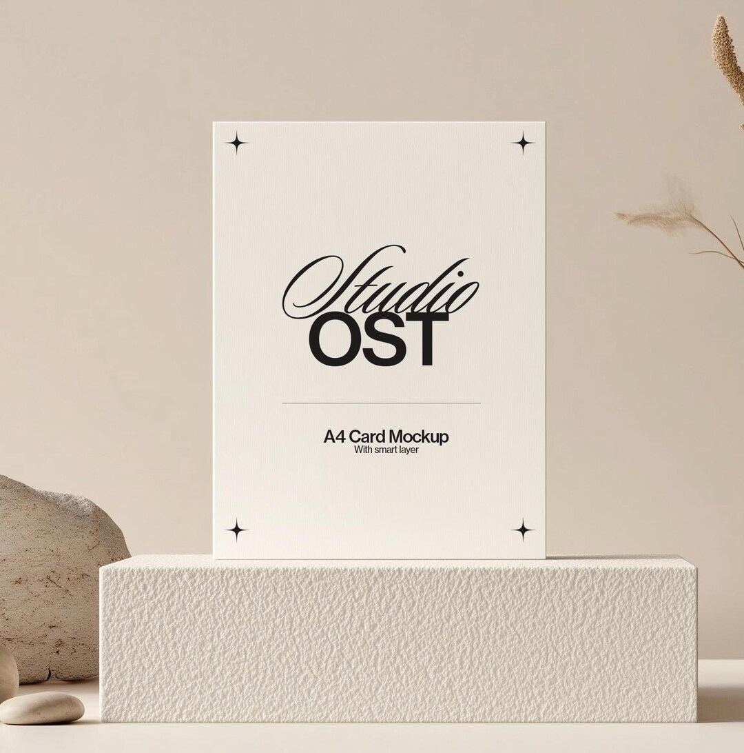 Paper Card Mockups, A5 Paper Card Mockups, Print Mockups, Paper Card ...