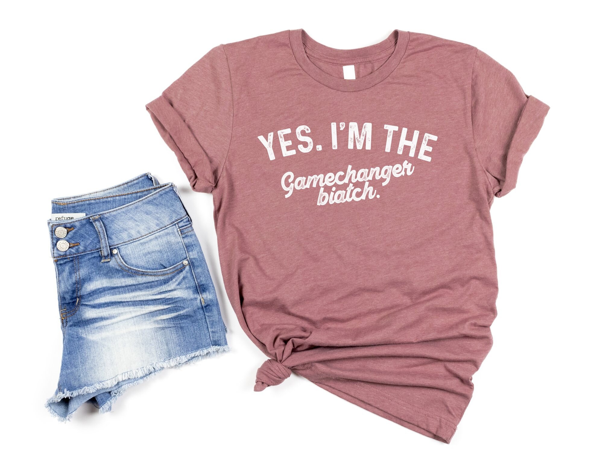 Yes I'm the Gamechanger Biatch Shirt Funny Shirt Mom Shirt for Softball ...