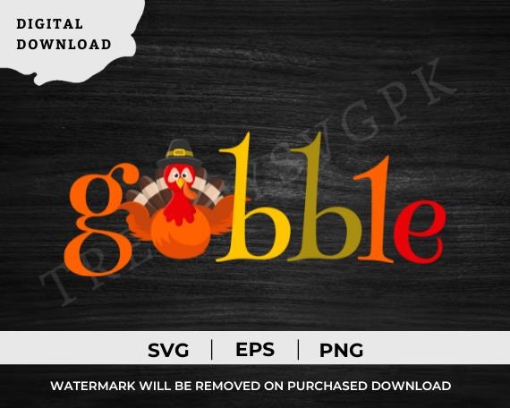 Gobble Png Sublimation Design gobble Png Thanksgiving Turkey - Etsy
