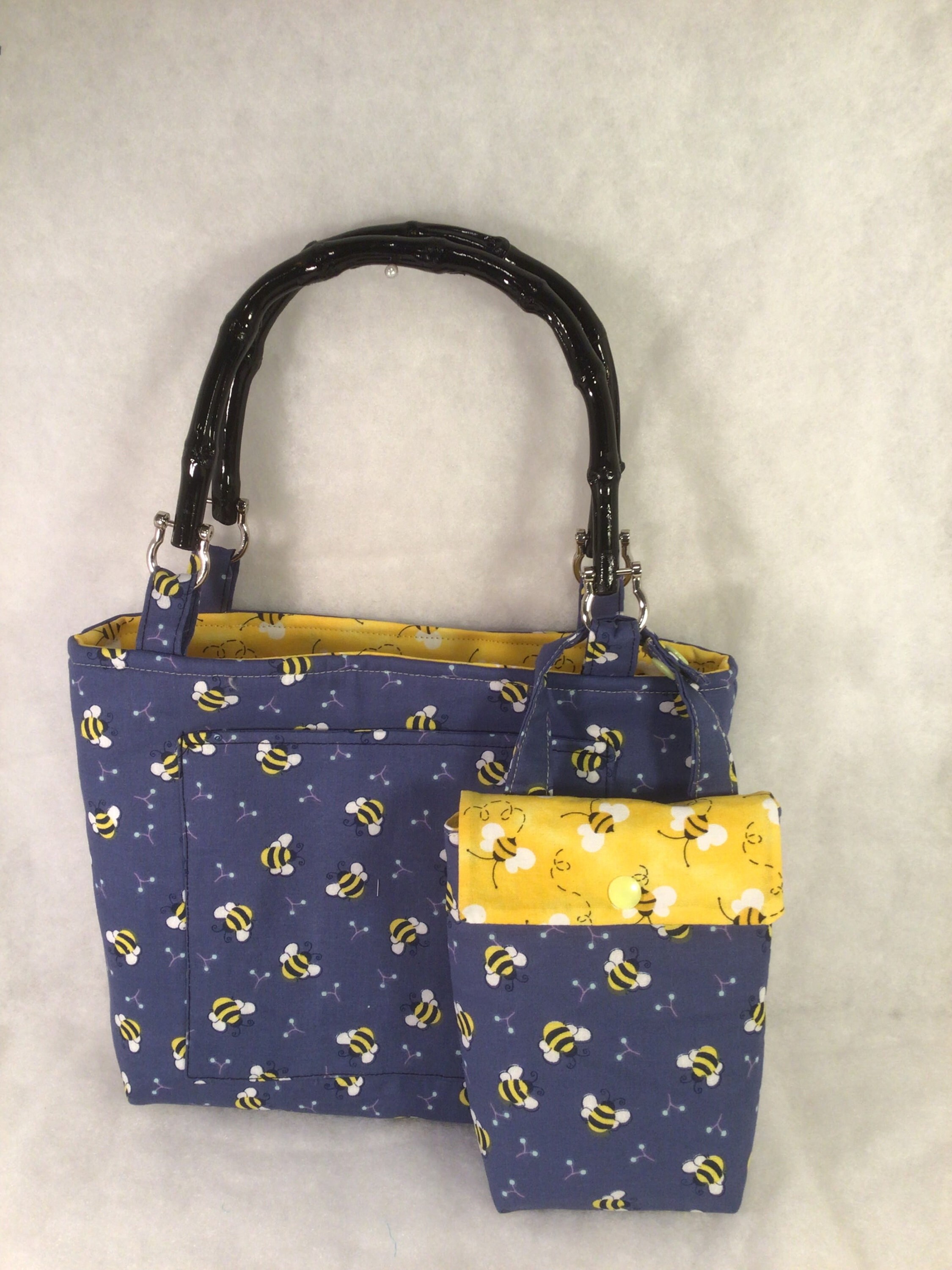 Small Fabric Handbag,bumble Bee Handbag,cute Handmade Bag,womens Small ...