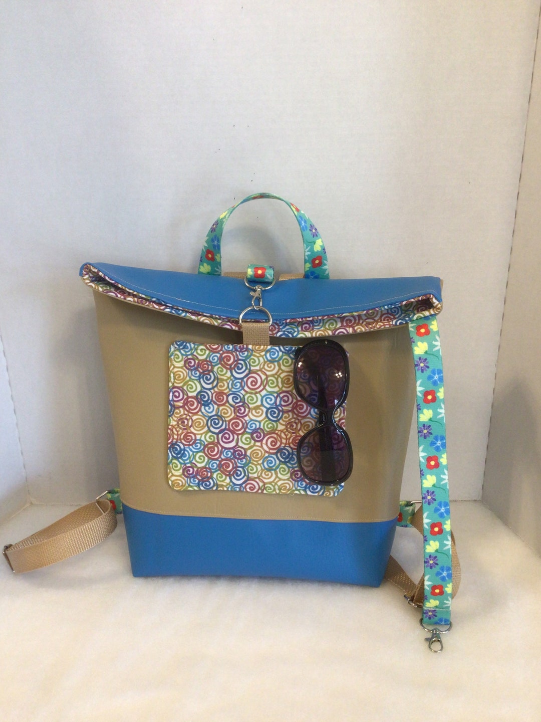 Cute Womens Backpack,fold Over Top Backpack,womens Handbag,travel ...