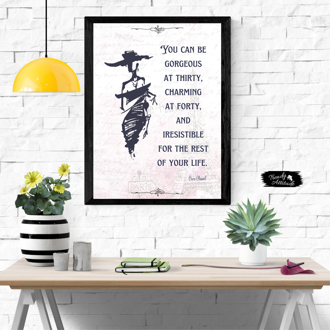 Coco Chanel Quote Poster Irresistible for Life - Etsy