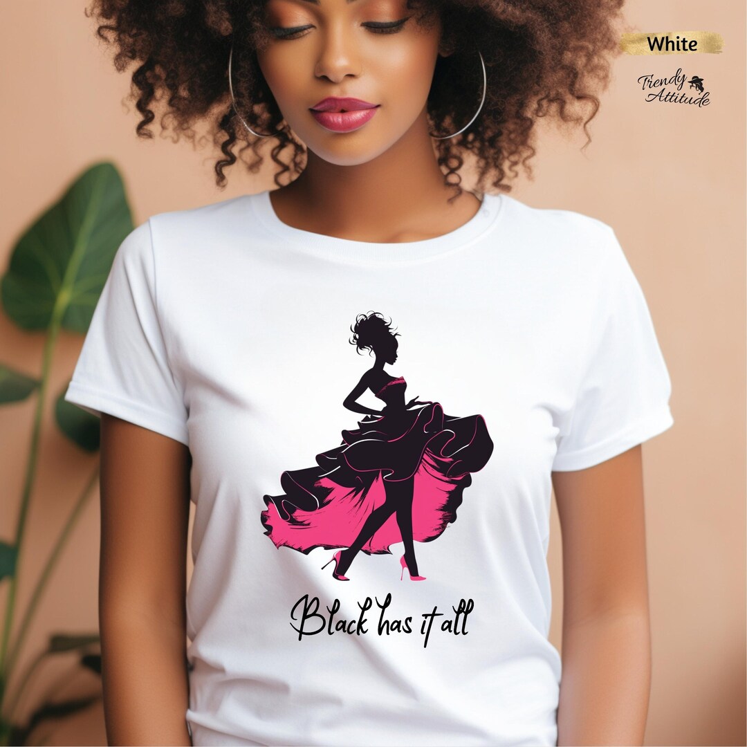 Coco Chanel Quote Black Has is All Tshirt, Inspirational Motivation Top ...