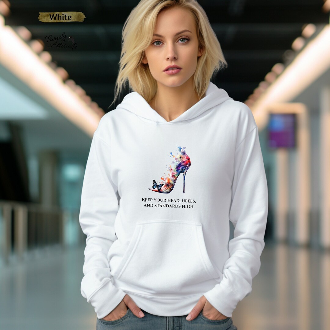 Coco Chanel Quote Hoodie Keep Your Head, Heels, Standards High ...