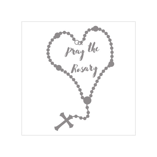 Rosary Bumper Sticker - Etsy