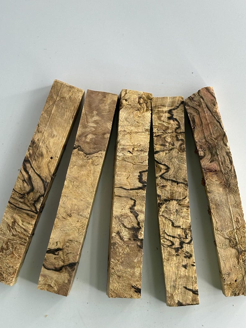 Premium Spalted Red Oak Burl Pen Blanks- Cactus Juice Resin Hybrid for ...