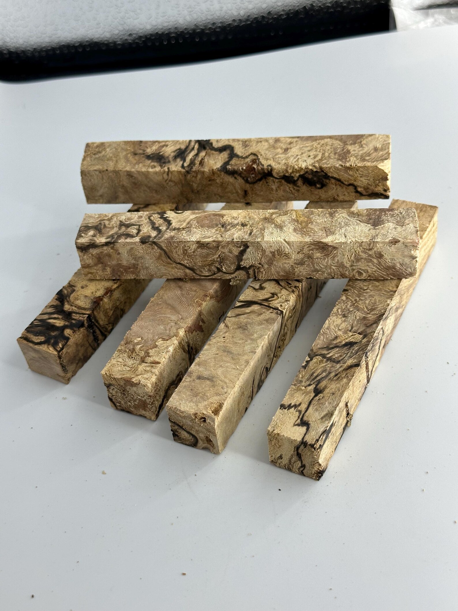 Premium Spalted Red Oak Burl Pen Blanks- Cactus Juice Resin Hybrid for ...