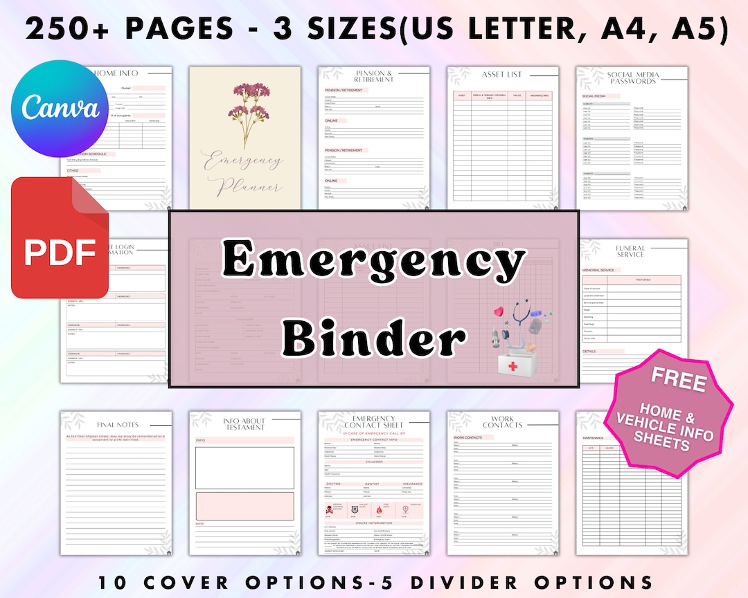 End of Life Planner Death Planner Emergency Planner Life - Etsy