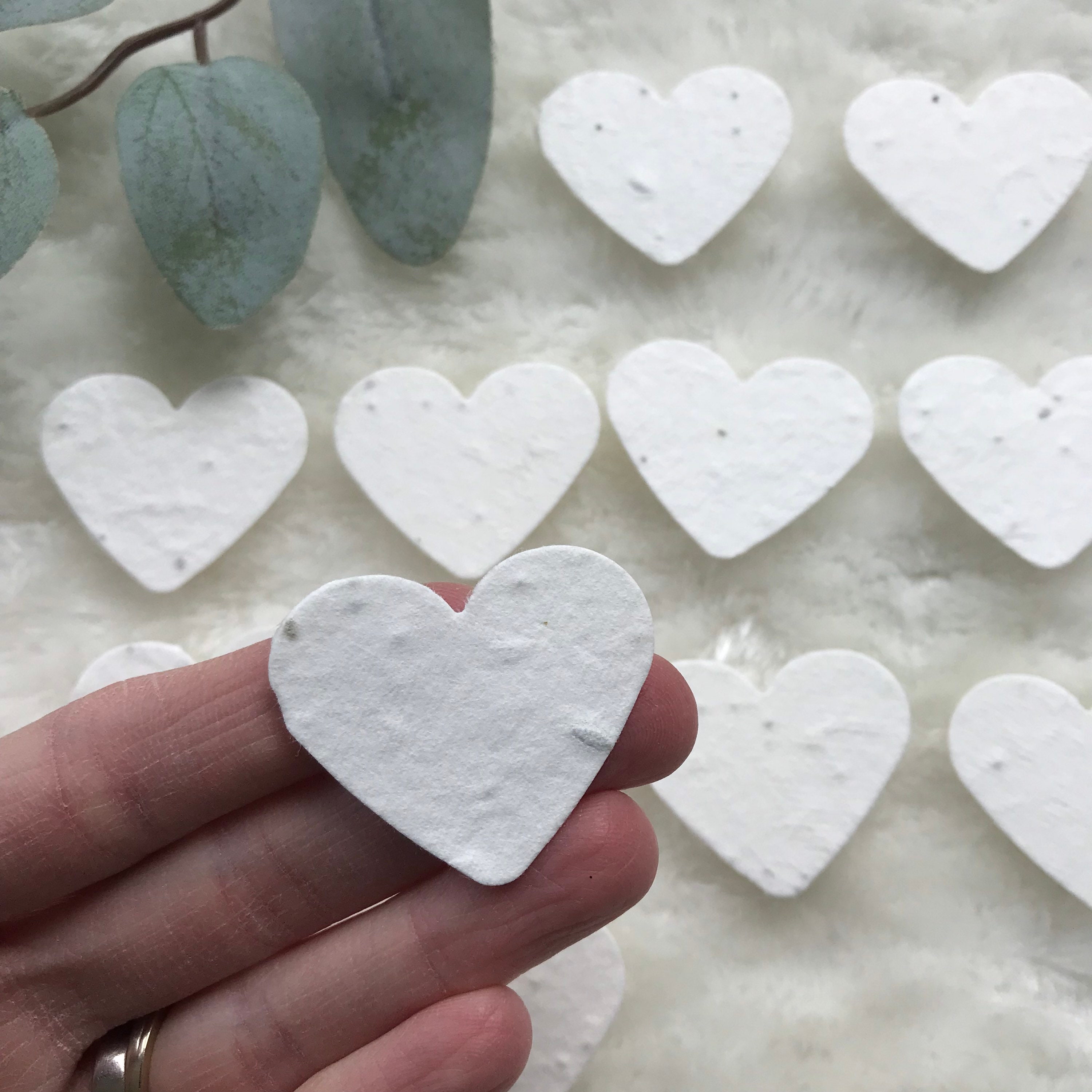 Paper Seed Hearts, Wildflower Seeds, Plantable Paper Hearts-paper ...