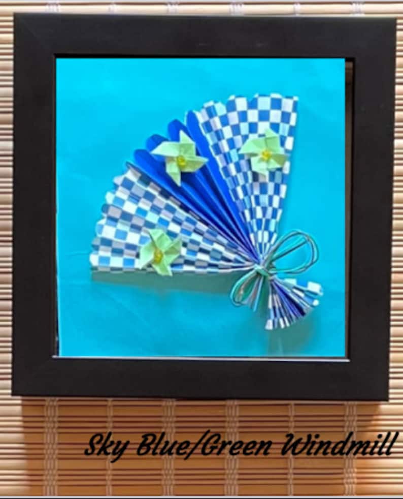 Origami Shadow Box Fan - Etsy