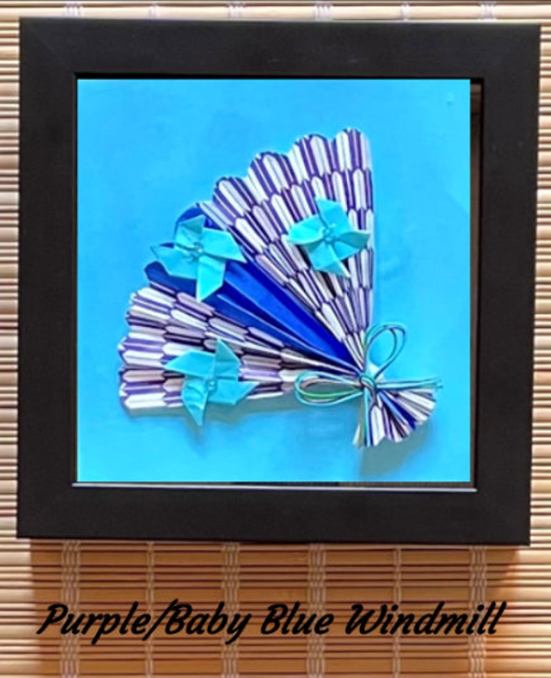 Origami Shadow Box Fan - Etsy