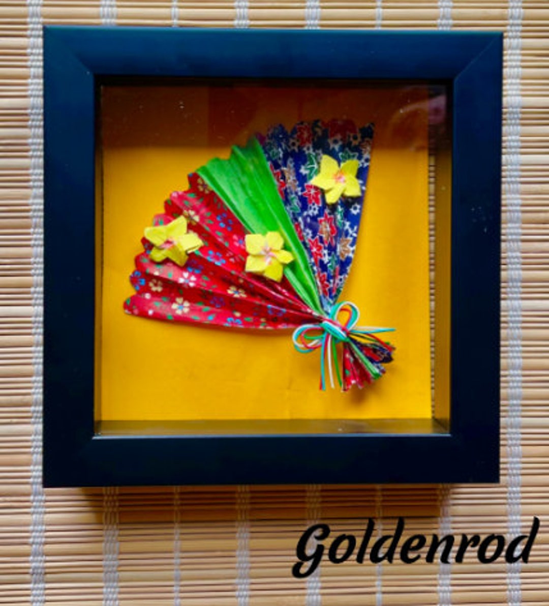 Origami Shadow Box Fan - Etsy