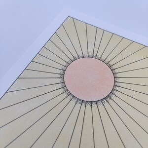 Unique Drawing, Handmade to Order, Sun, Zen, Formats A6, A5, A4 and A3 ...
