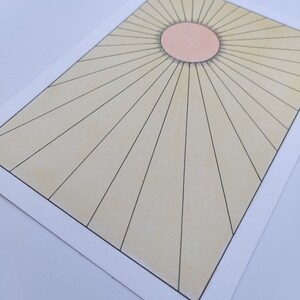 Unique Drawing, Handmade to Order, Sun, Zen, Formats A6, A5, A4 and A3 ...