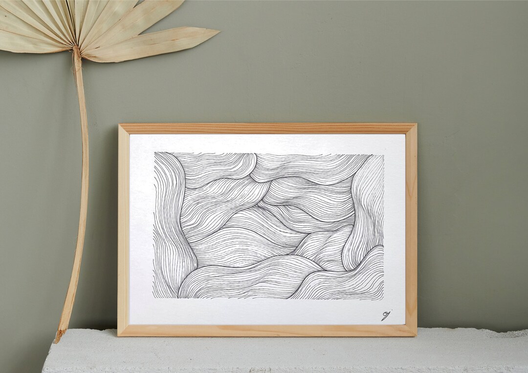 Unique Drawing, Made to Order, Handmade, Abstract Art, Handmade, Unique ...