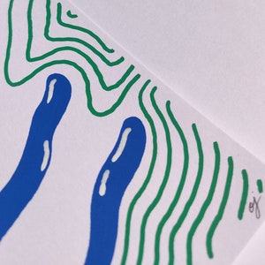 POSCA Drawing, Illustration, Handmade to Order, Unique, Sizes A6, A5 ...