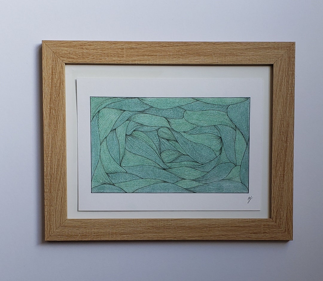 Unique Drawing Made to Order, Linear Abstract Art, Illustration, A6, A5 ...