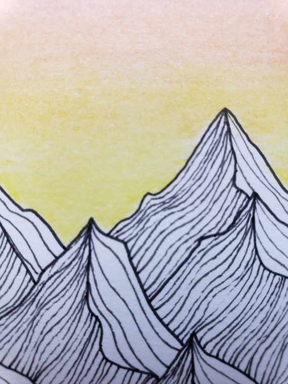 Bergen Tekenen Berge Zeichnen Lerne Eine Realistische Berglandschaft