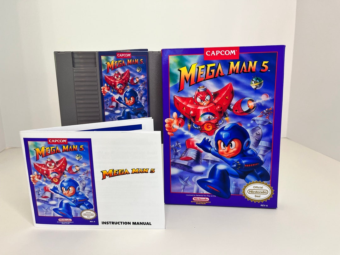 Mega Man 5 Complete in Box Reproduction - Etsy
