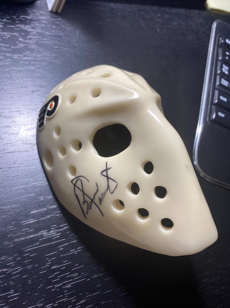 6in Mini Flyers Hockey Mask (signed by Bernie Parent) - Etsy