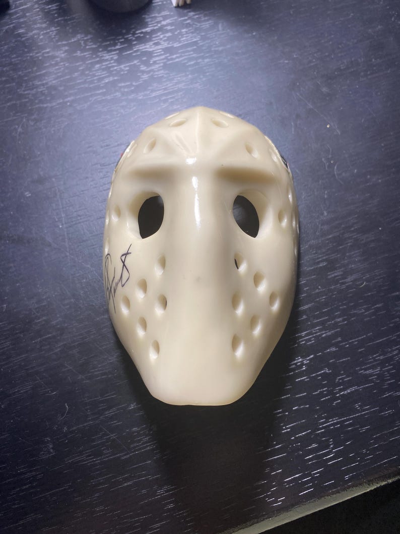 6in Mini Flyers Hockey Mask (signed by Bernie Parent) - Etsy