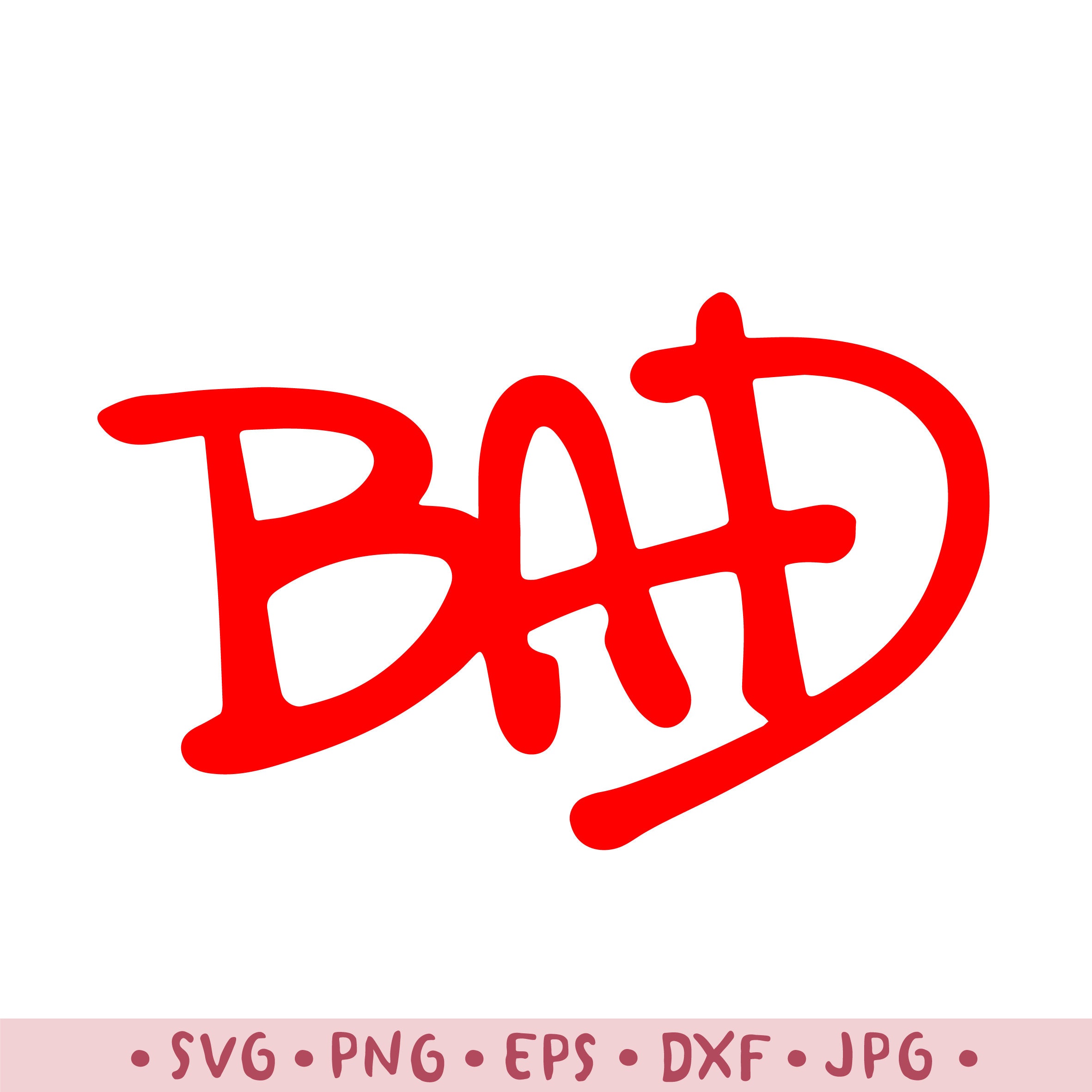 MICHAEL JACKSON BAD Svg / Files for Cut / Celebrity / Instant - Etsy Canada