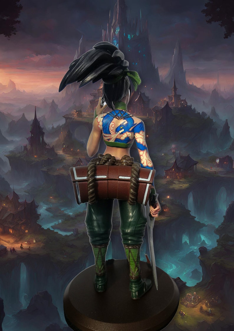 Akali Figure From LOL - Leagure of Legends - Champion - Etsy