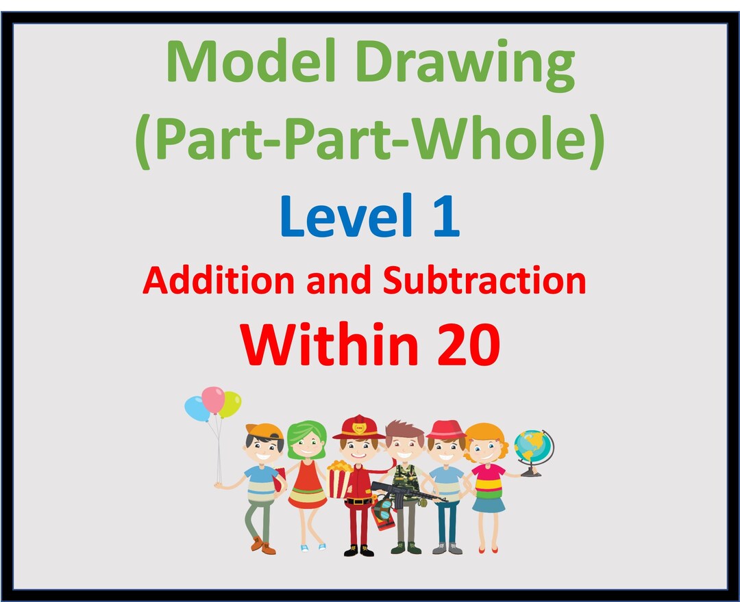 Singapore Math Model Drawing (part Part Whole) Within 20 - Etsy