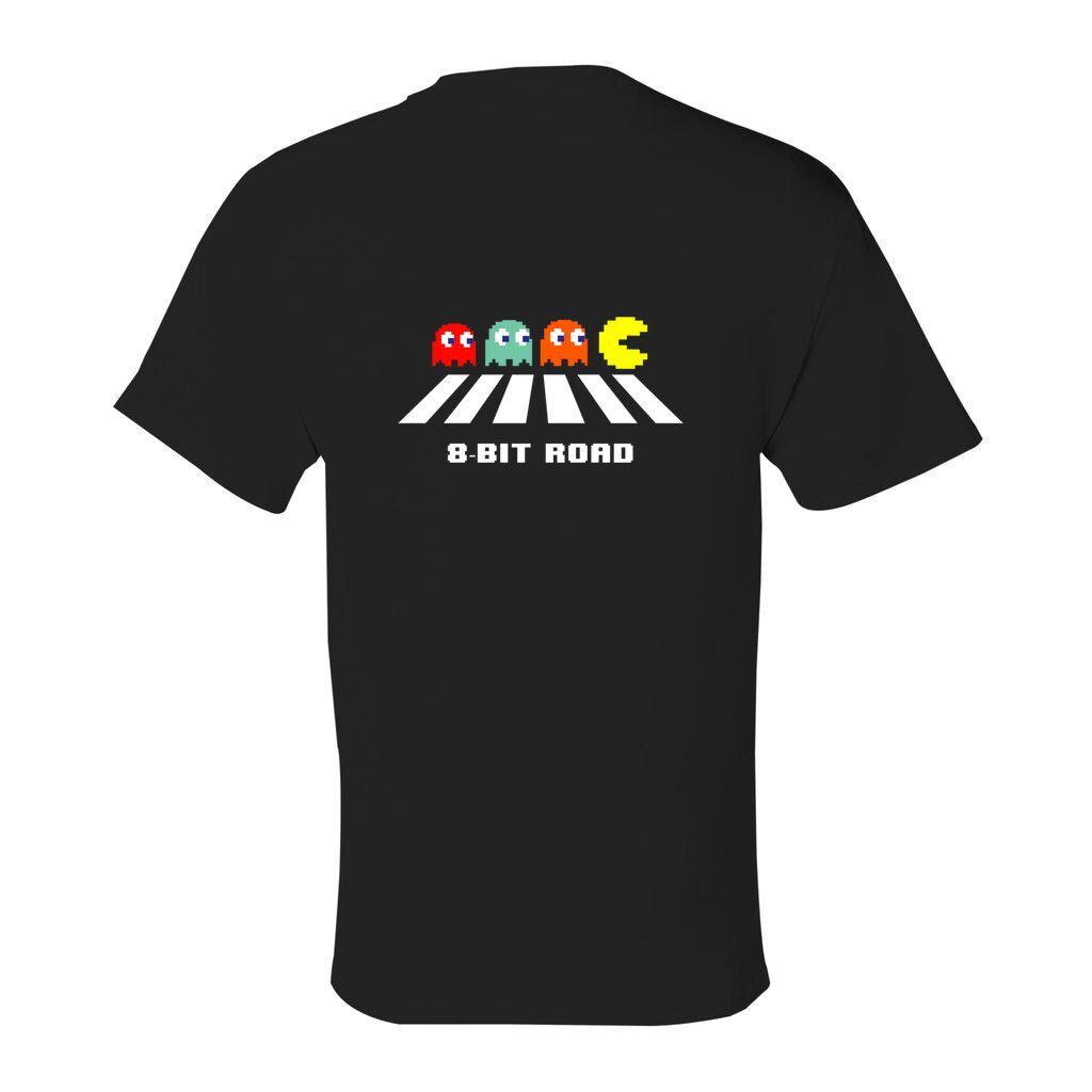 Pixel Art 8-bit Road Pac-man T-shirt, Arcade-inspired, Pixelated Design ...