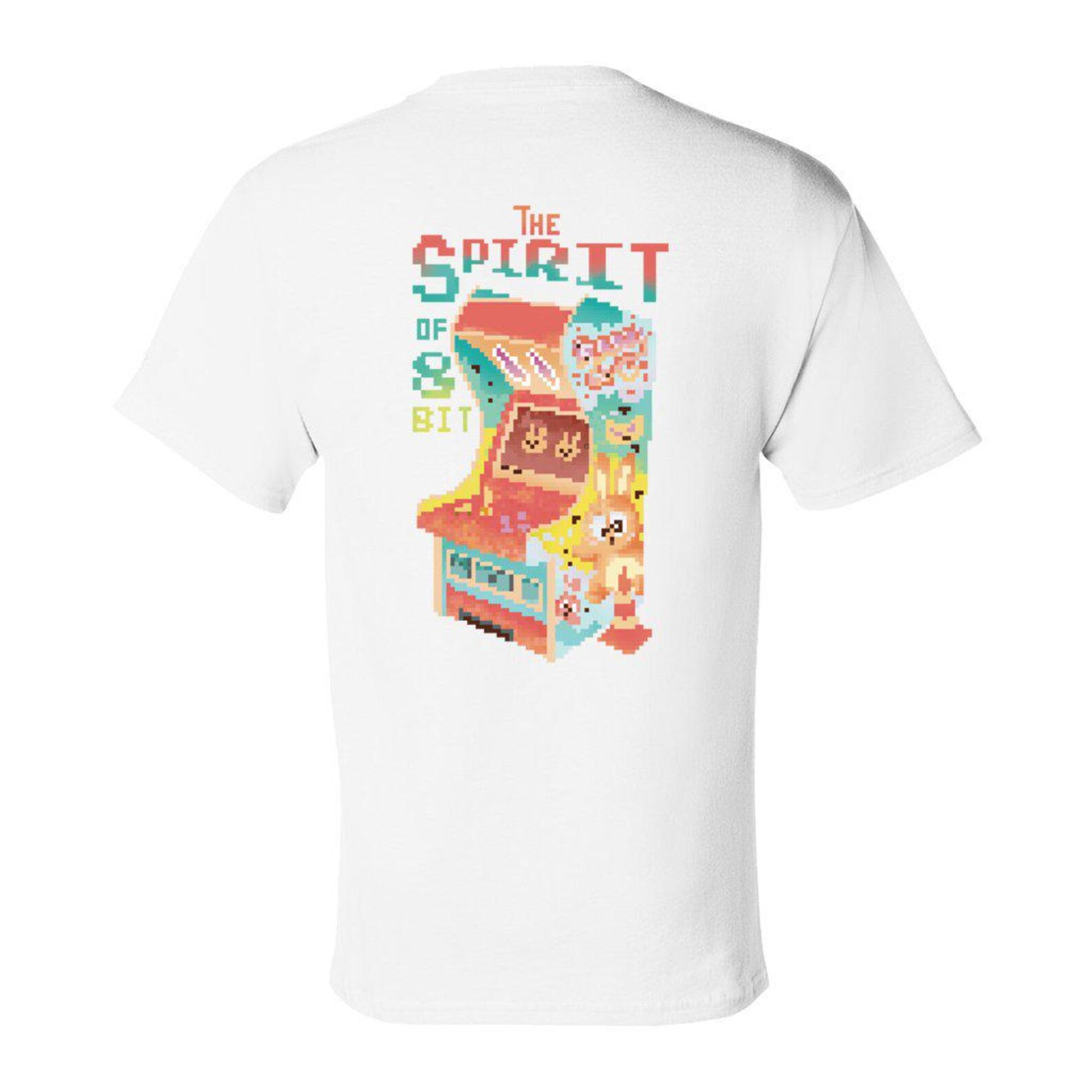Retro 8-bit Arcade T-shirt, the Spirit of Gaming Nostalgia, Pixel Art ...