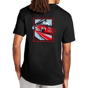 Street Drifter Tee, Bold Red Drift Car Design, Racing Graphic Tee ...