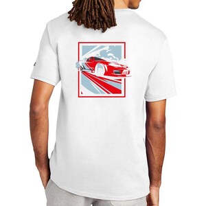 Street Drifter Tee, Bold Red Drift Car Design, Racing Graphic Tee ...