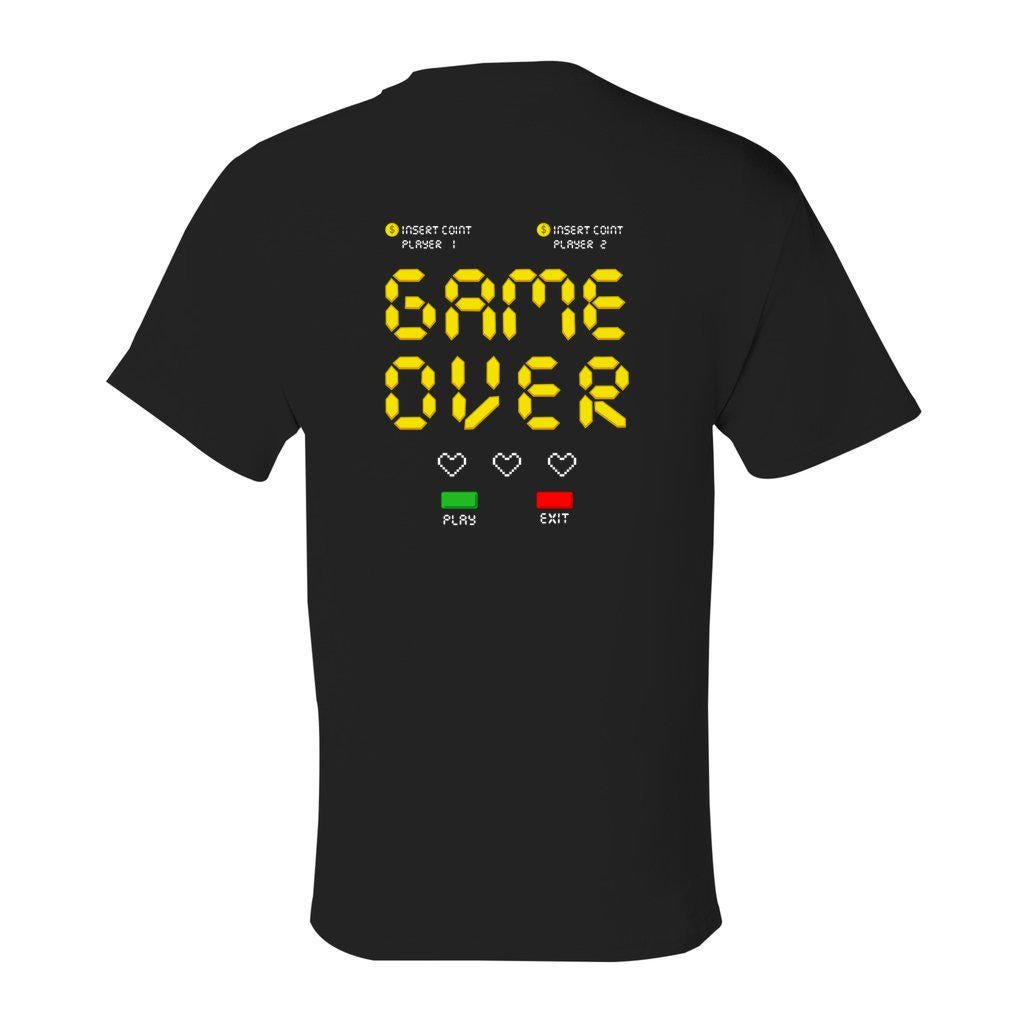 Retro Arcade Game Over T-shirt, Insert Coin Design, Classic 8-bit ...