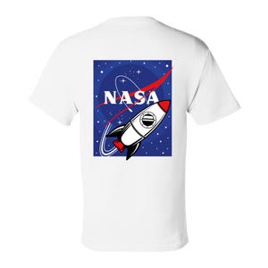 NASA Space Rocket T-shirt, Blast off With NASA Rocket Tee, Space ...