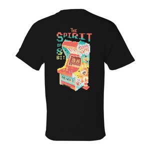 Retro 8-bit Arcade T-shirt, the Spirit of Gaming Nostalgia, Pixel Art ...