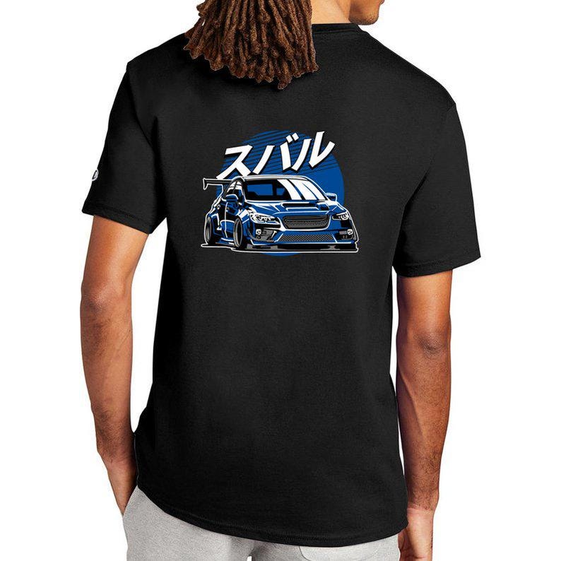 Subaru WRX STI T-shirt, Motorsport Clothing, Japanese Cars Graphic ...