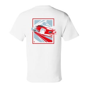 Street Drifter Tee, Bold Red Drift Car Design, Racing Graphic Tee ...