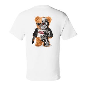 Terminator Teddy Bear, Robot-inspired Graphic T-shirt, Cyborg Teddy ...