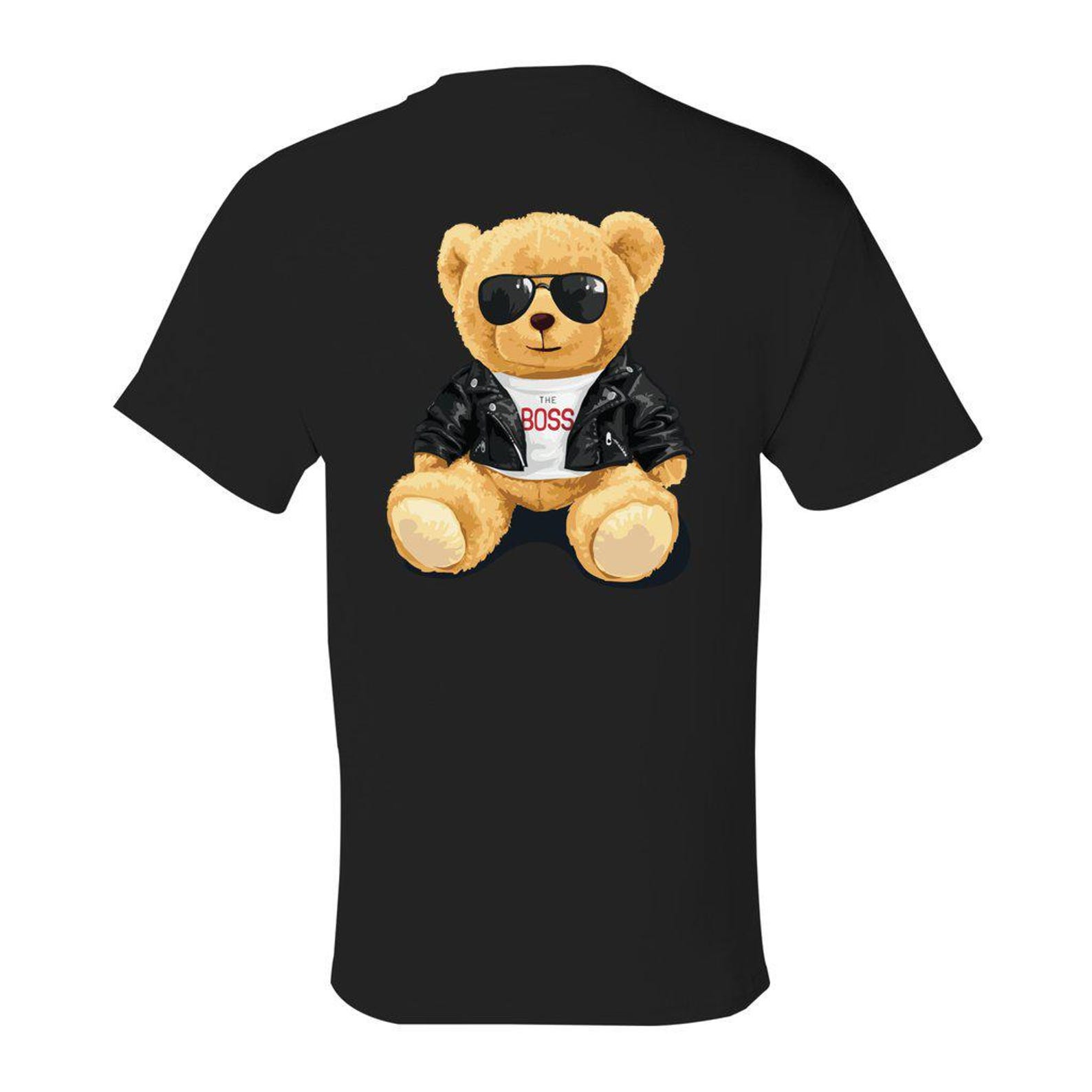 The Boss Teddy Bear, Bear in Biker Jacket Graphic, Boss Teddy Bear With ...