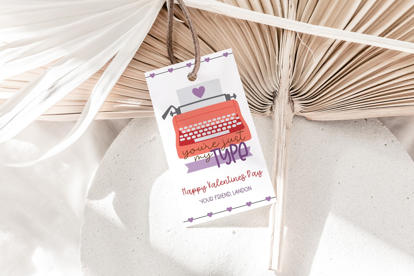 Editable You're My Type Valentines Day Card | School Valentines Dday ...