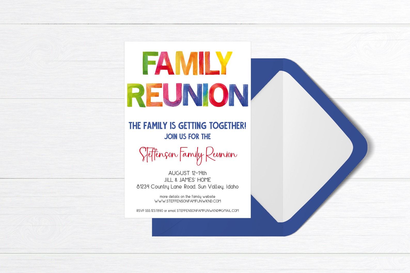 Editable Family Reunion Invitation Template | Summer Family Reunion ...