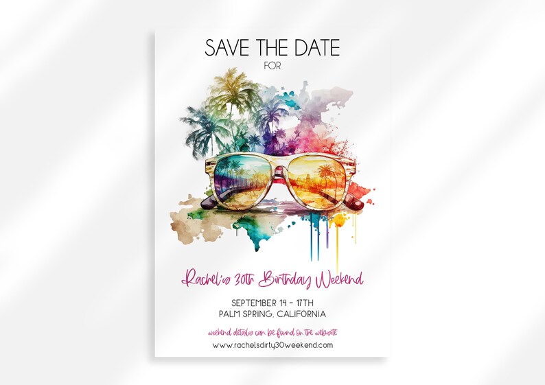 Editable Destination Birthday Invitation Girls Retreat - Etsy